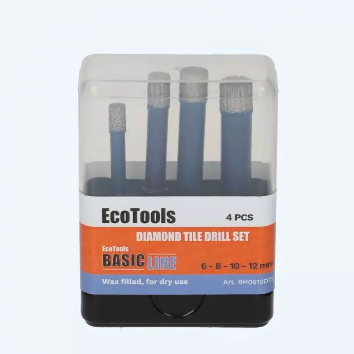 Wax diamant tegelboorset 4-delig Basicline | Ecotools.nl